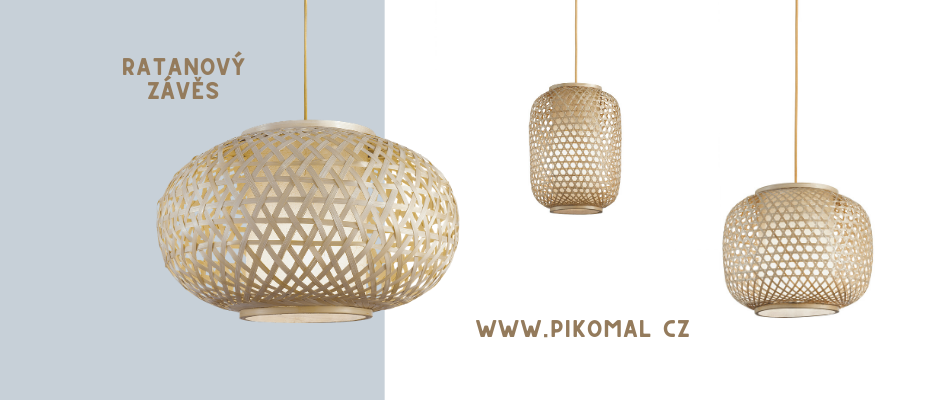 Ratanové lustry | stylová svítidla z bambusu